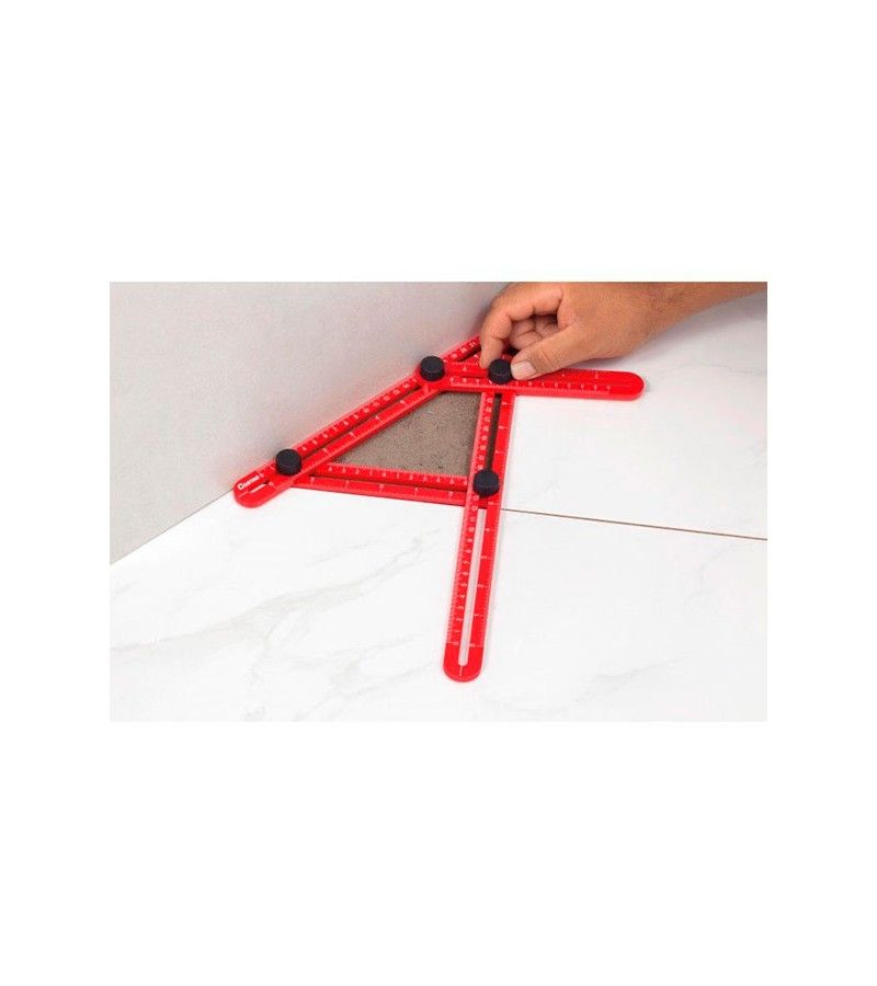 REGLA ANGULAR PLASTICA MULTIFUNCION CORTAG